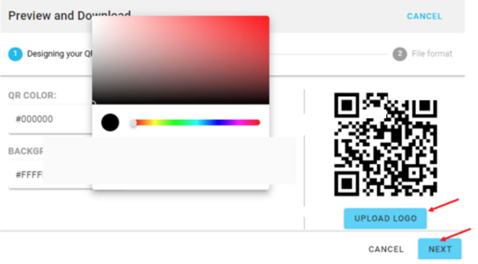 e-label – Editor – QR-Code – Anpassen eines QR-Code-Bildes und Speichern einer Vorlage ...